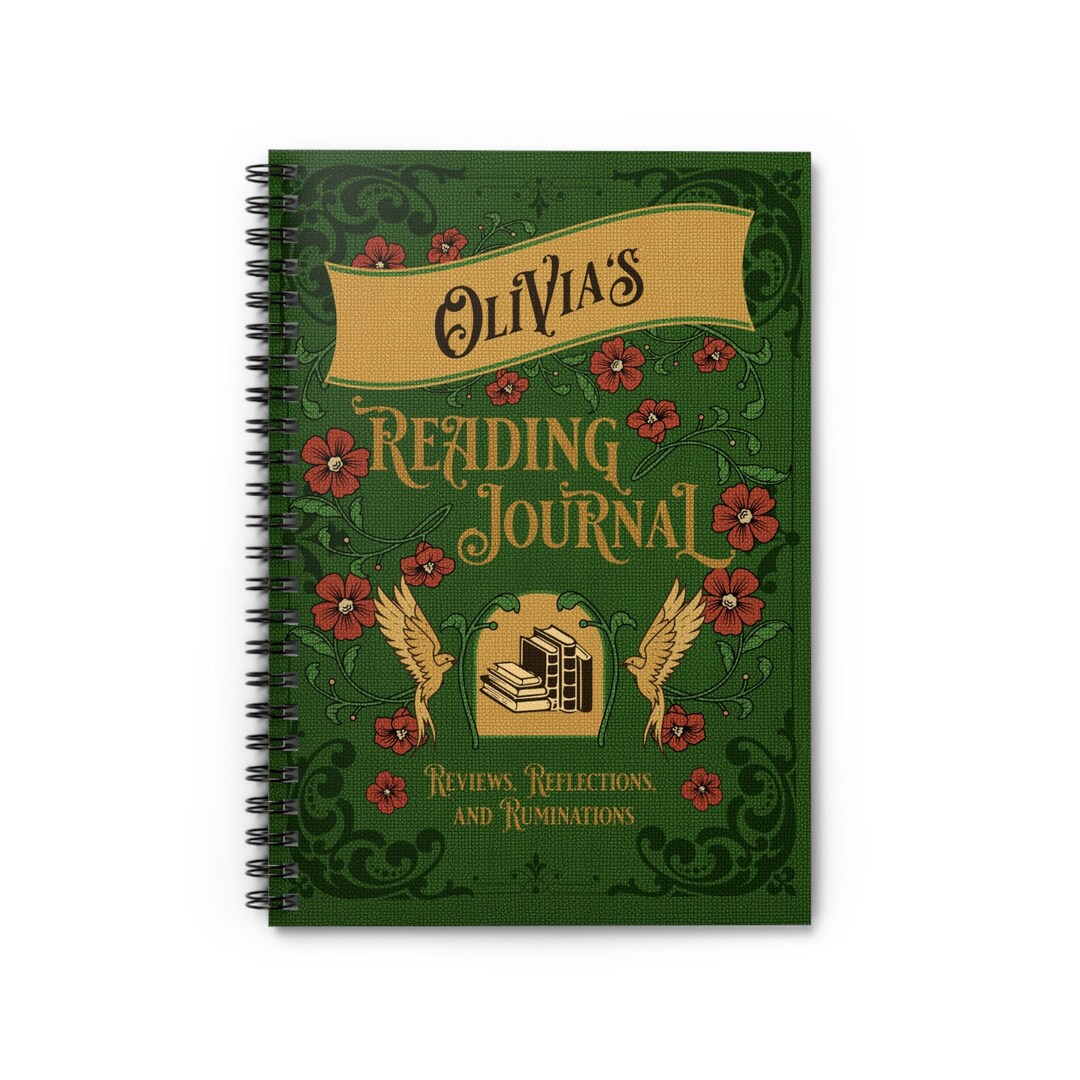 Personalized Reading Journal Custom Spiral Notebook With First Name ...