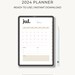 2024 Planner Digital Planner Printable Planner Organizational Tool ...