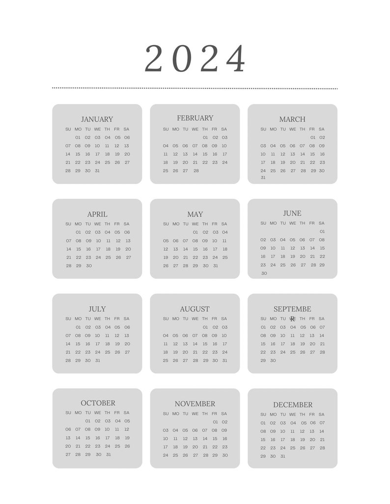 2024 Printable or Digital Planner - Etsy
