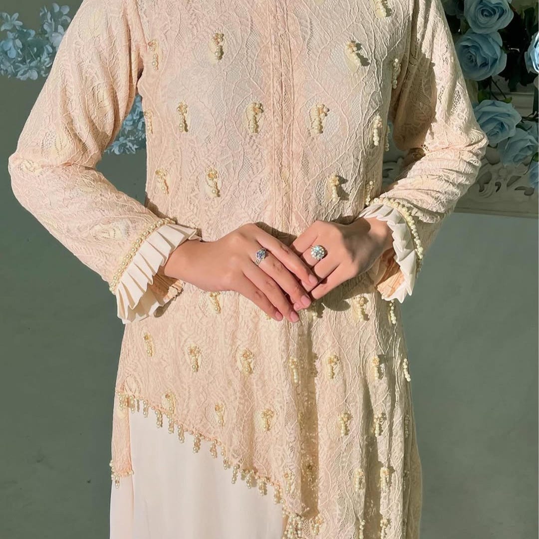 Islamic Nikkah Dress – Elegant & Unique Brocade Bridal Gown for ...