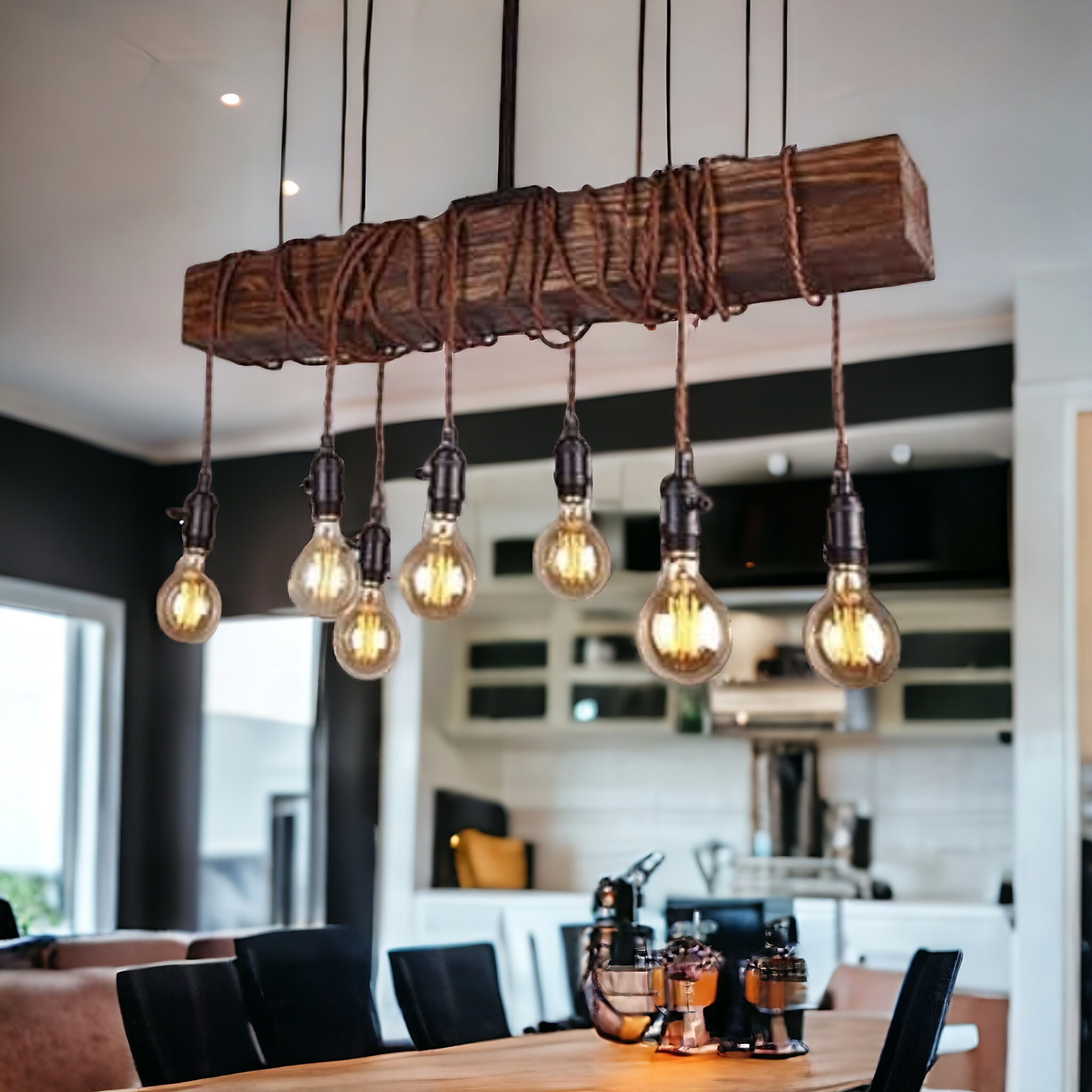 8-chandelier Lighting, String Light, Pendant Lights, for Kitchen Island ...