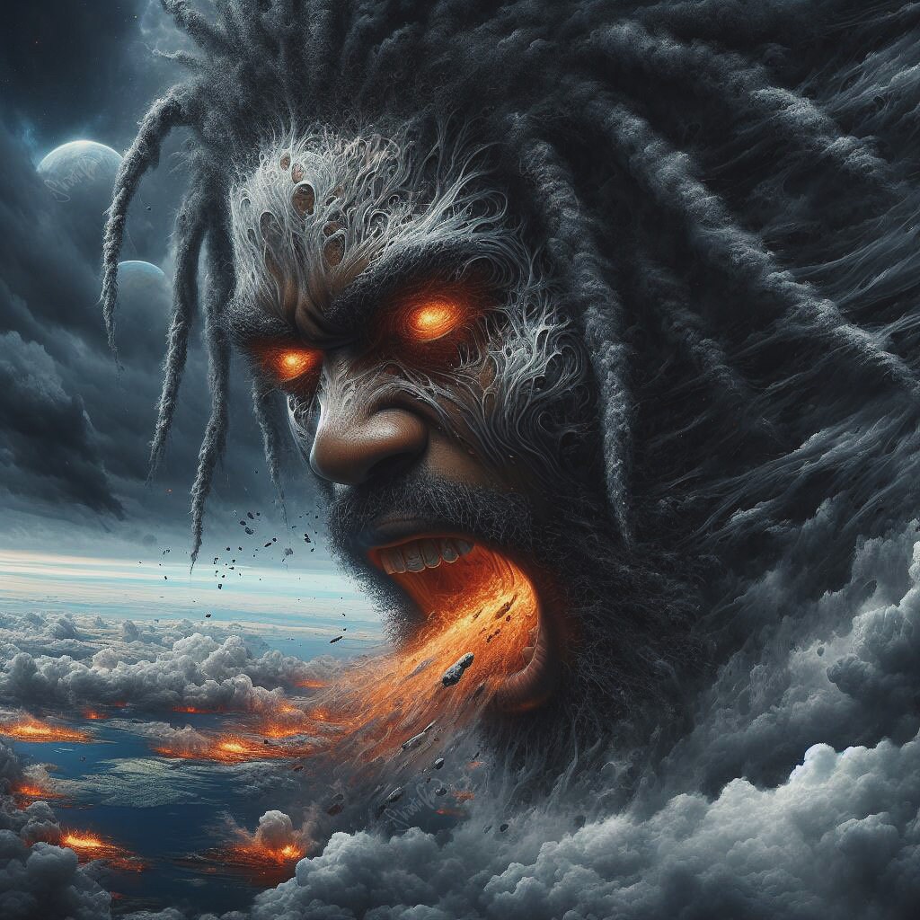 Wrath of a GOD LIMITED EDITION Digital Art Print Wall Art L Ai Art ...