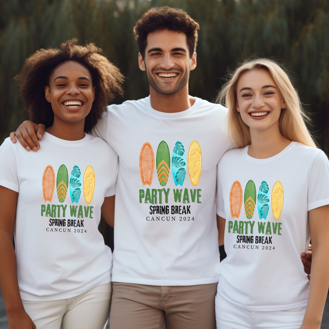 Custom Spring Break Friends Group Trip Tees, Girls Match Tees for ...