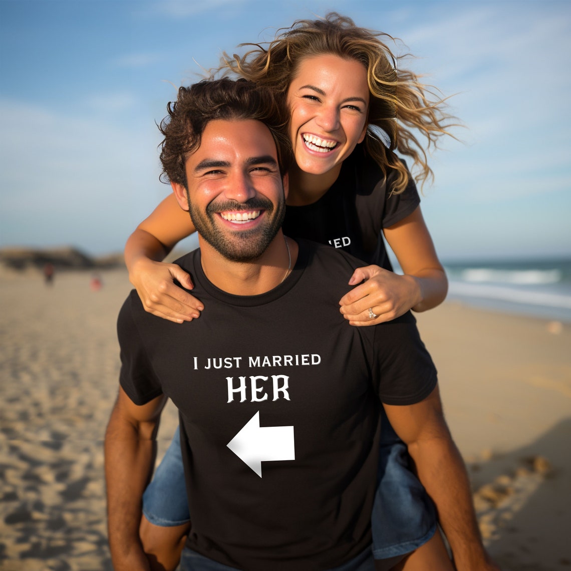 Just Married Matching Couple Tees Wedding Apparel, Bride Groom Shirts ...