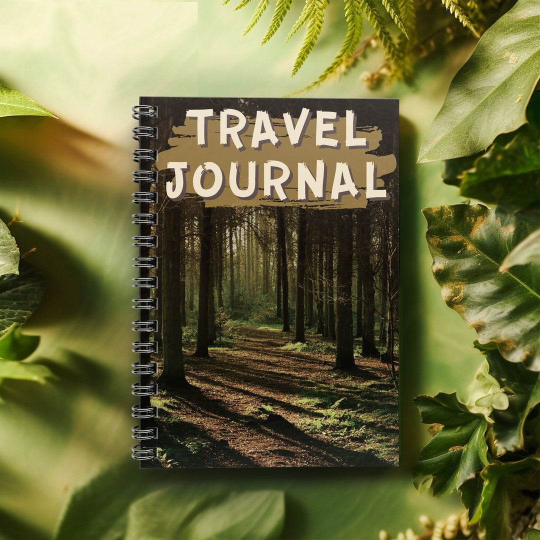 Customizable Travel Journal Spiral Notebook for Camper, Note Book for ...