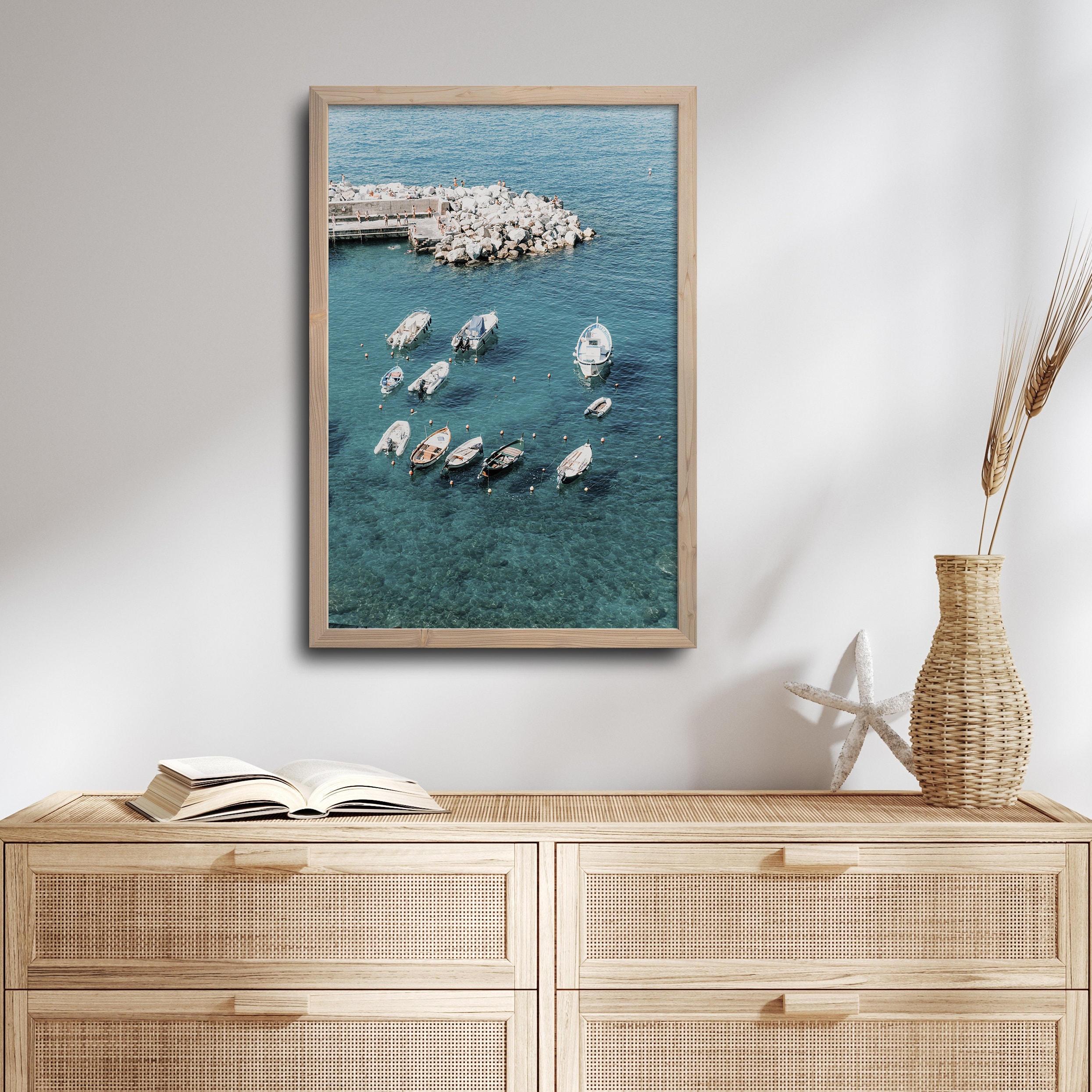Italian Coastal Print Set, Set of 3 Prints, Fishing Boat Posters, Yacht ...