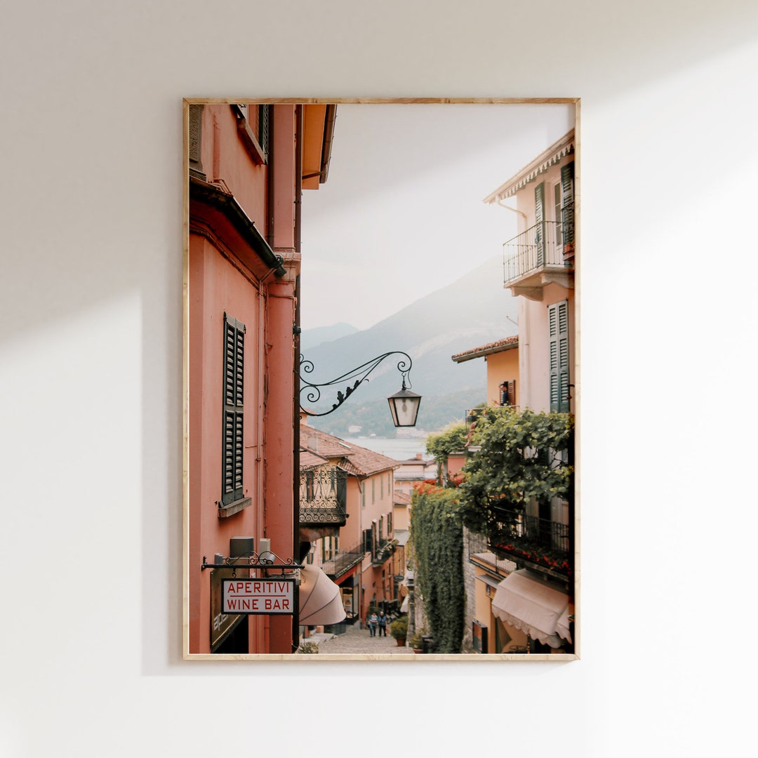 Wine Bar Printable, Lake Como Architecture, Italy Photography, Varenna ...