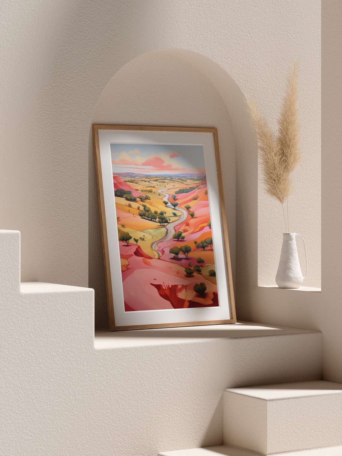 Australian Back Country Poster, Scenery Painting, Dreamy Desert ...