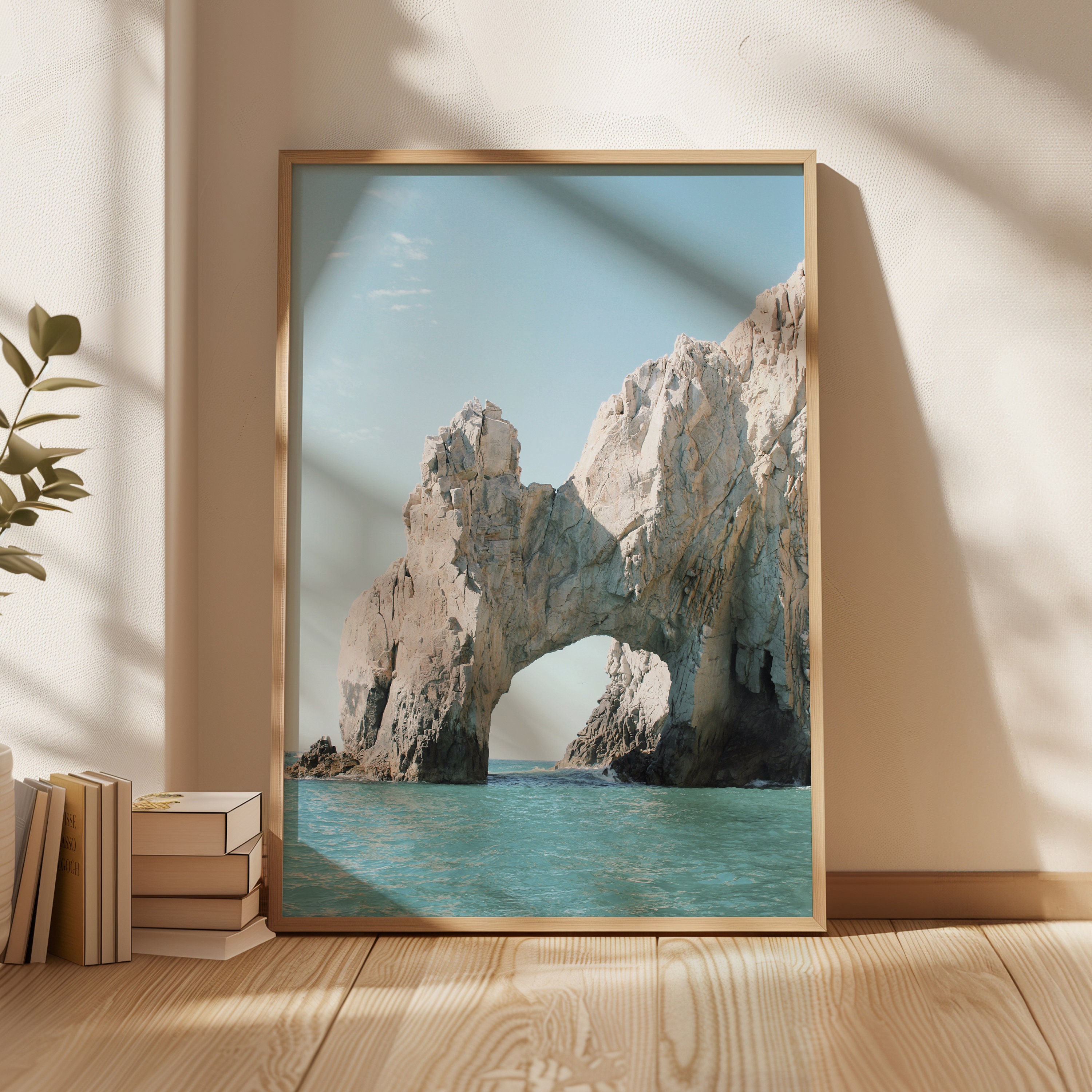 Mexico Ocean Arch Print, Beige Beach Decor, Mexico Vacation, El Arco ...