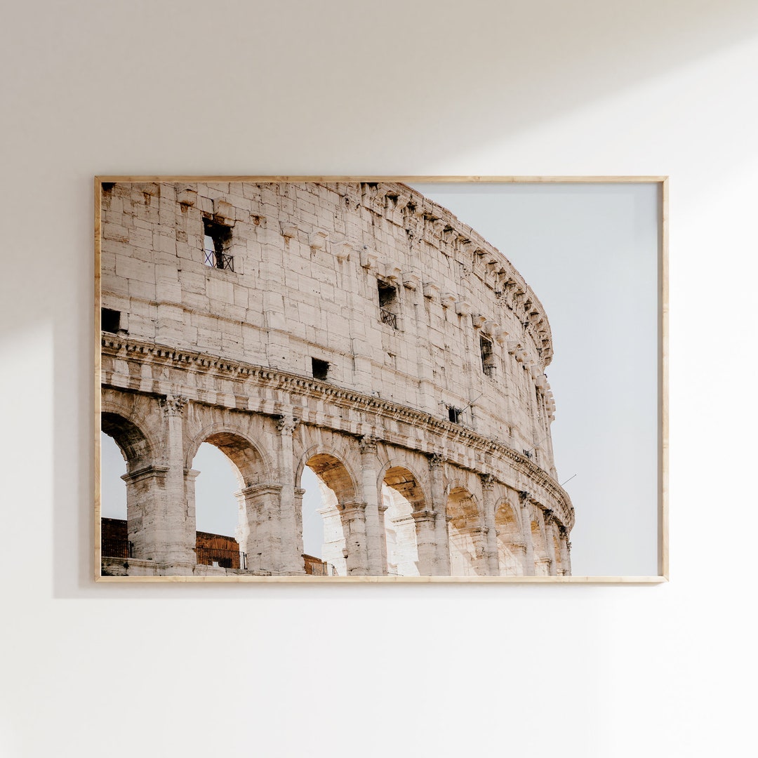Colosseum in Italy Wall Art, Rome Landmark Print, Historical ...