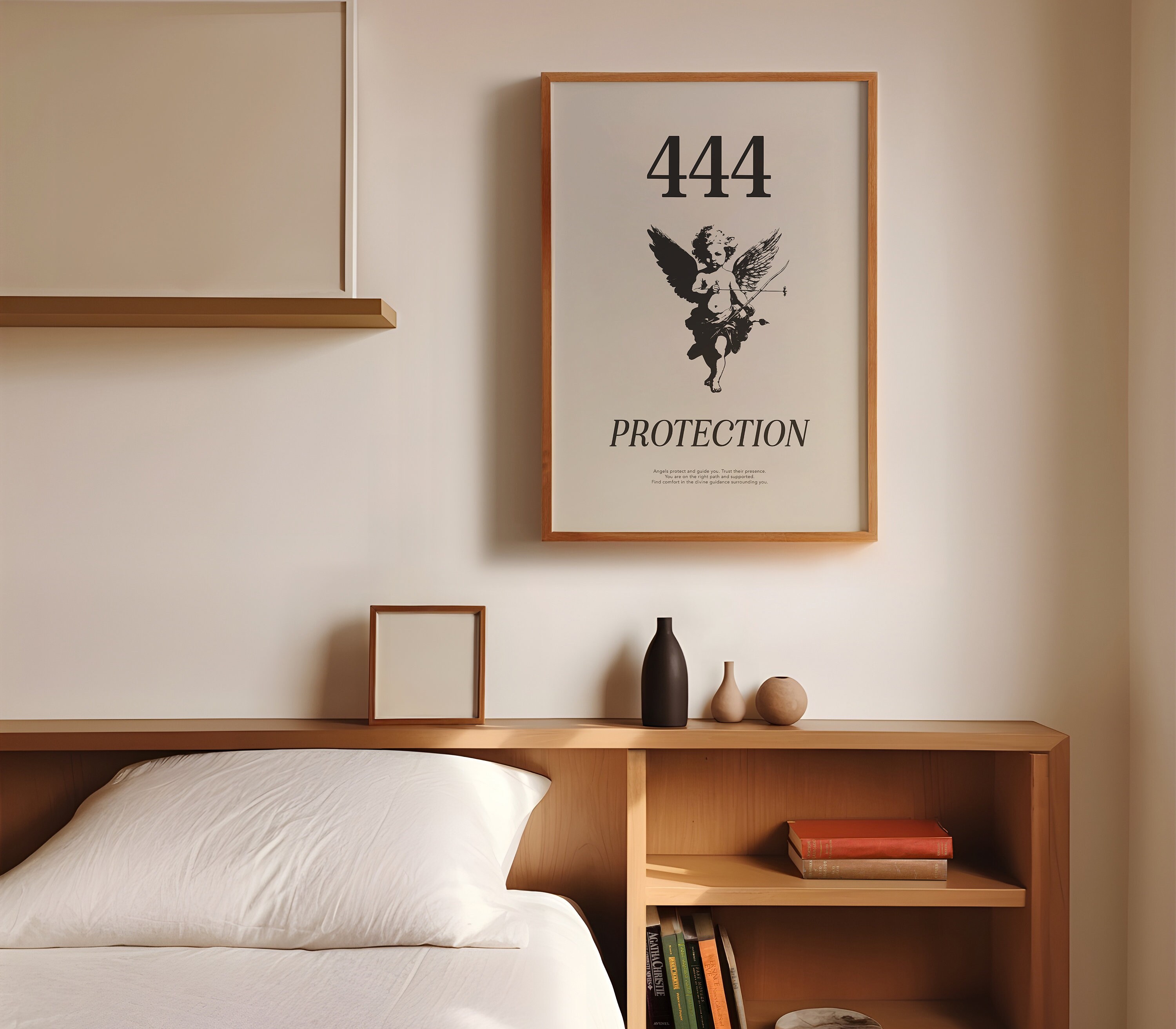 Spiritual Number Printable, Protection Wall Art, 444 Number Print ...
