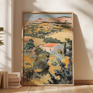 Mexico Desert Ranch Wall Art, Vintage Scenery Artwork, Sonora Mexico ...