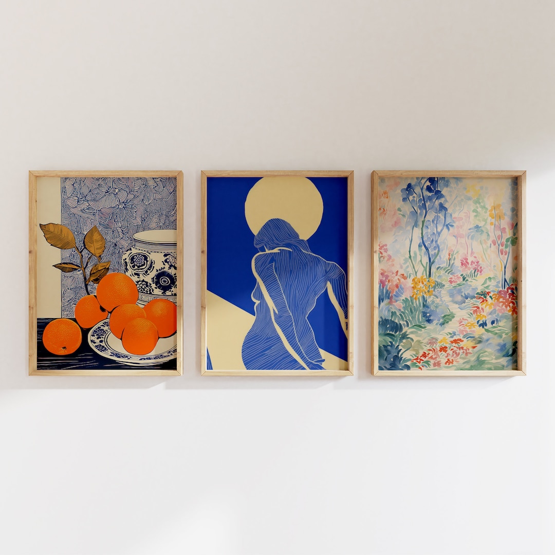 Eclectic Colors Print Set, Kitchen Decor, Still Life Painting ...