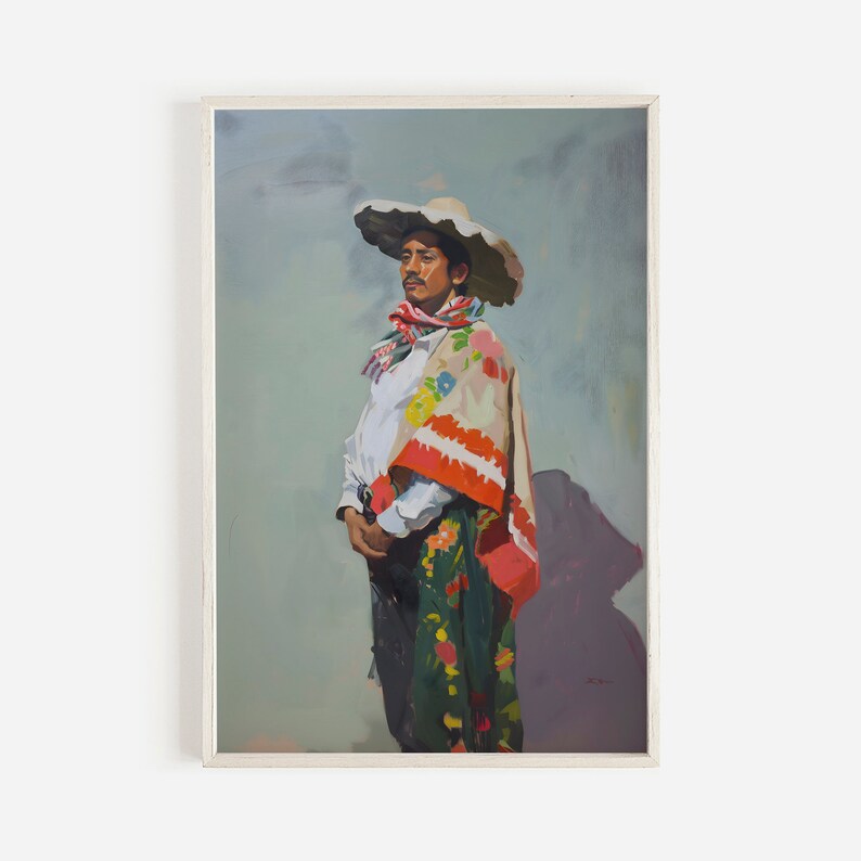 Mexico Bull Fighter Print, Matador Artwork, Oil Painting Poster ...