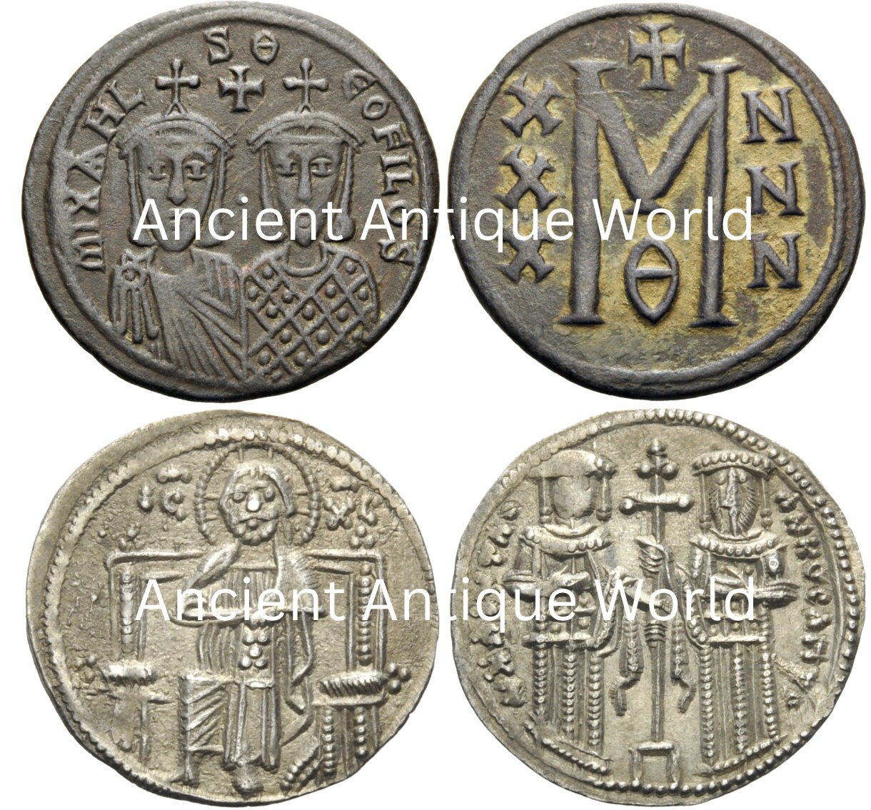 Ancient Byzantine Coins, Authentic, Excelent Quality, Digital Product ...