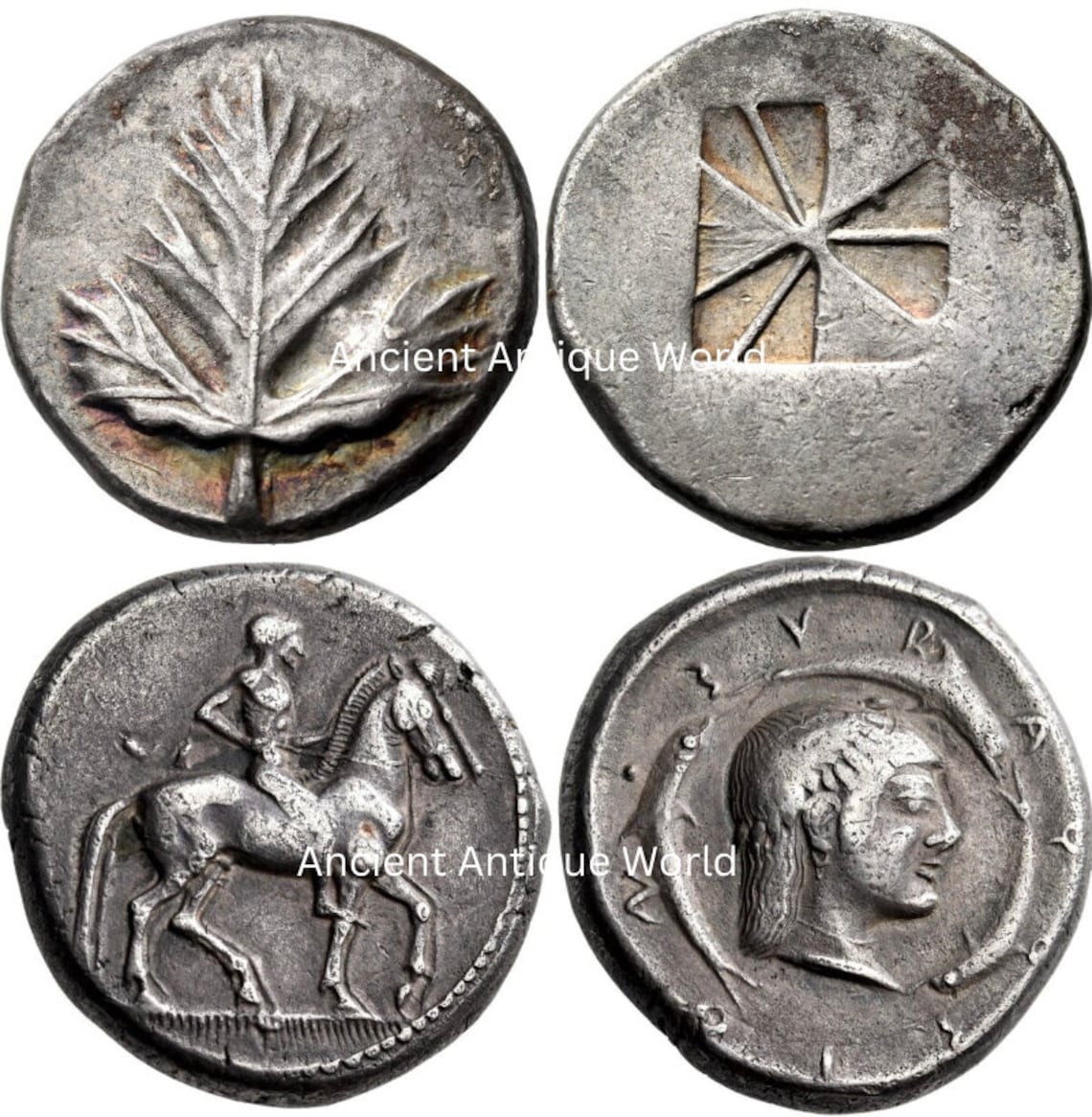 Ancient Greek Coins, 178 Authentic Ancient Greek Silver Coins, Excelent ...