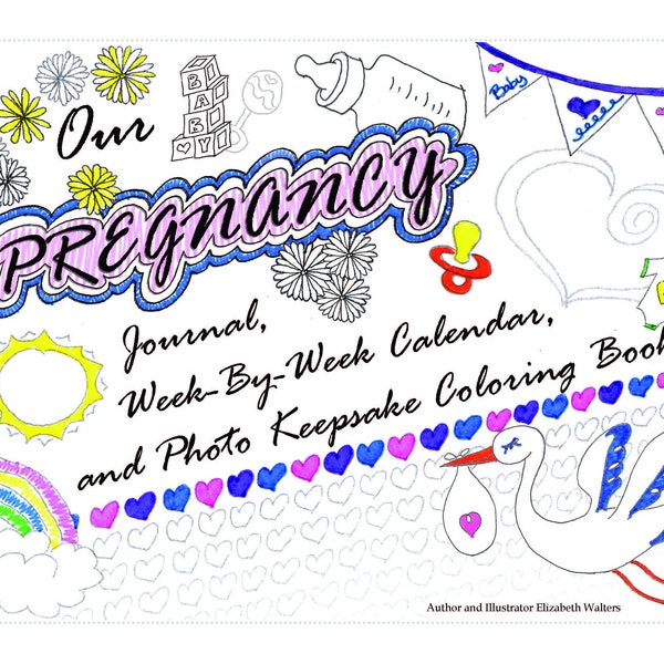 Pregnant Coloring Book - Etsy