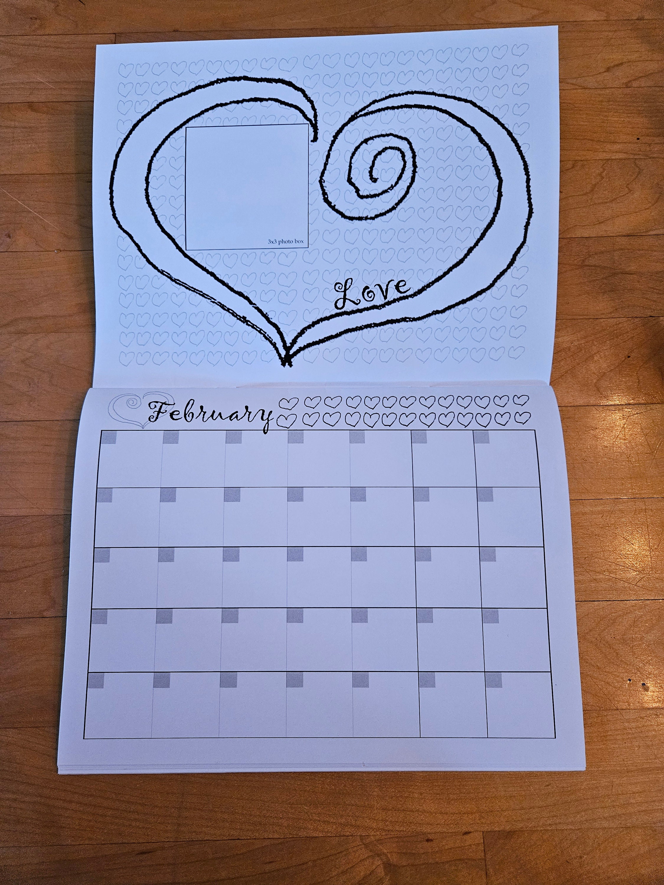 Scrapbook Calendar, Coloring Calendar, Coloring Book Calendar, Calendar ...