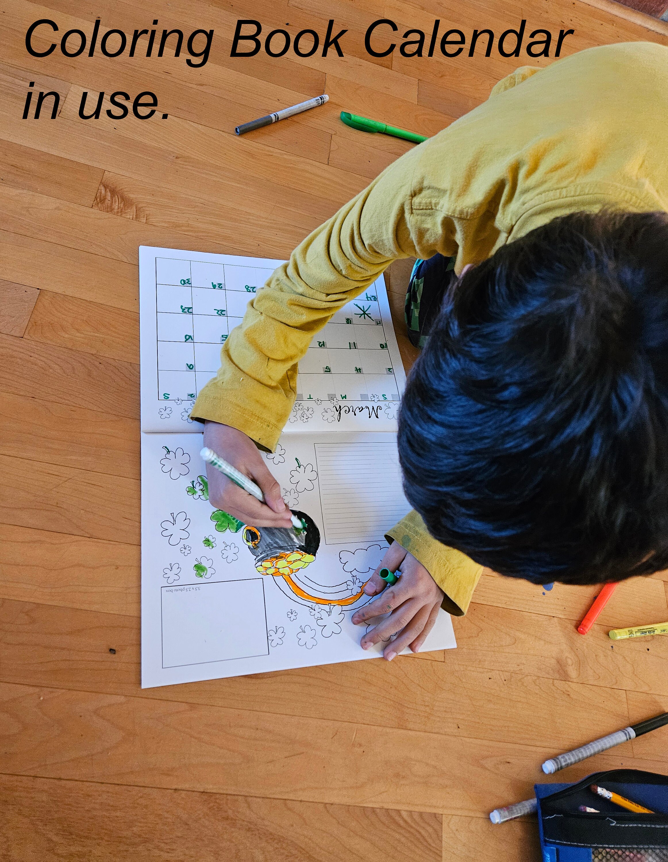 Scrapbook Calendar, Coloring Calendar, Coloring Book Calendar, Calendar ...