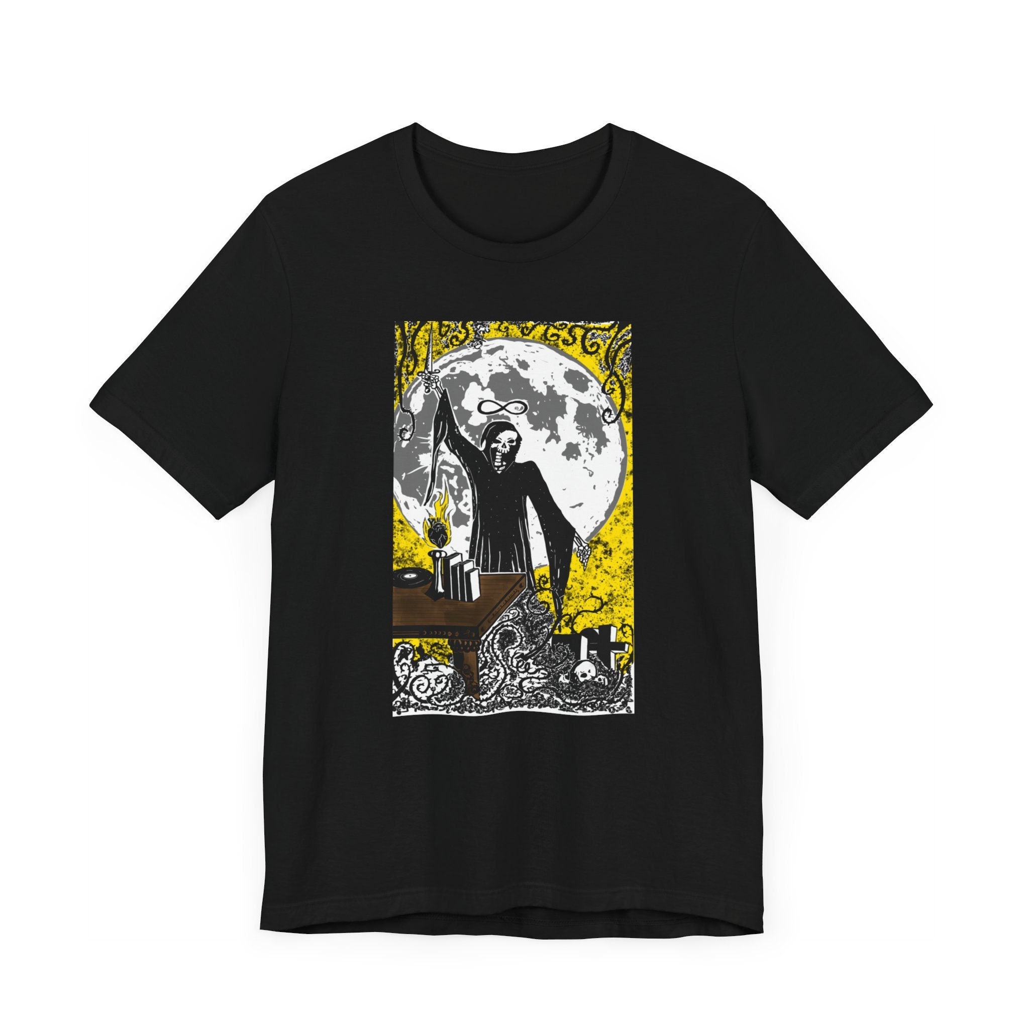Warlock Reaper Unisex Tee for Dnd Fans and Tarot Enthusiasts - Etsy