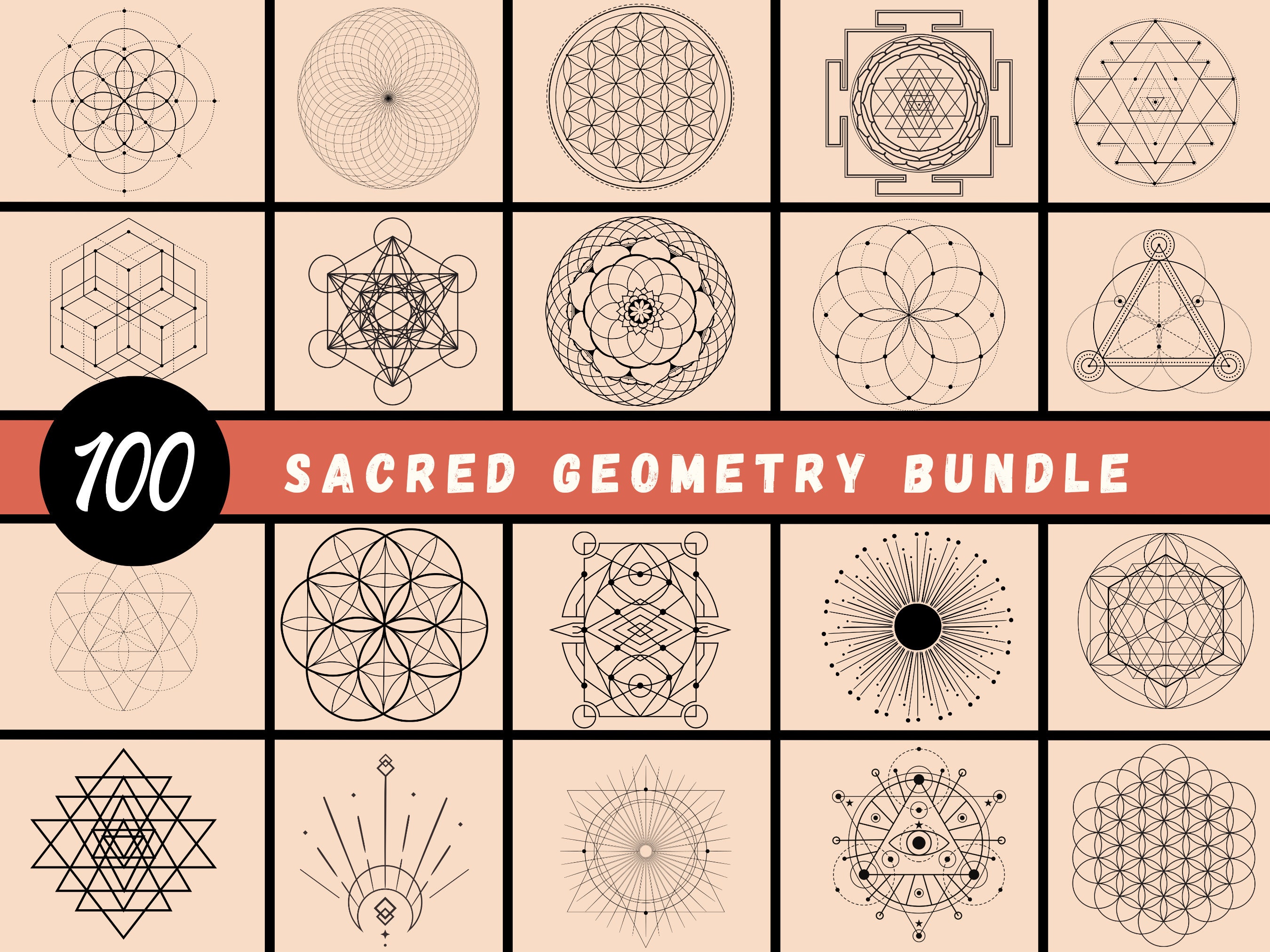 Sacred Geometry SVG Bundle , Minimalistic SVG, Tattoo Svg, Svg Png ...