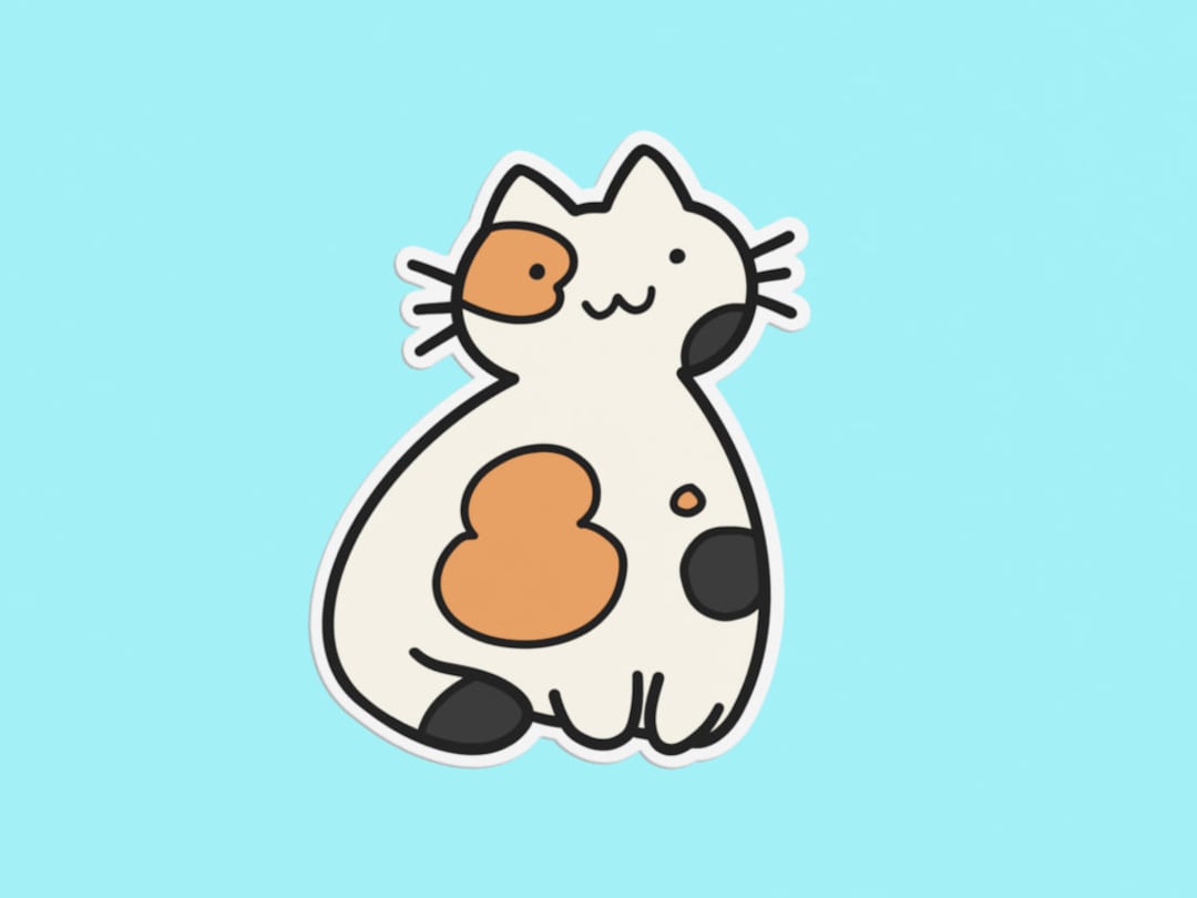 Muffin the Cat Vinyl Sticker - Etsy