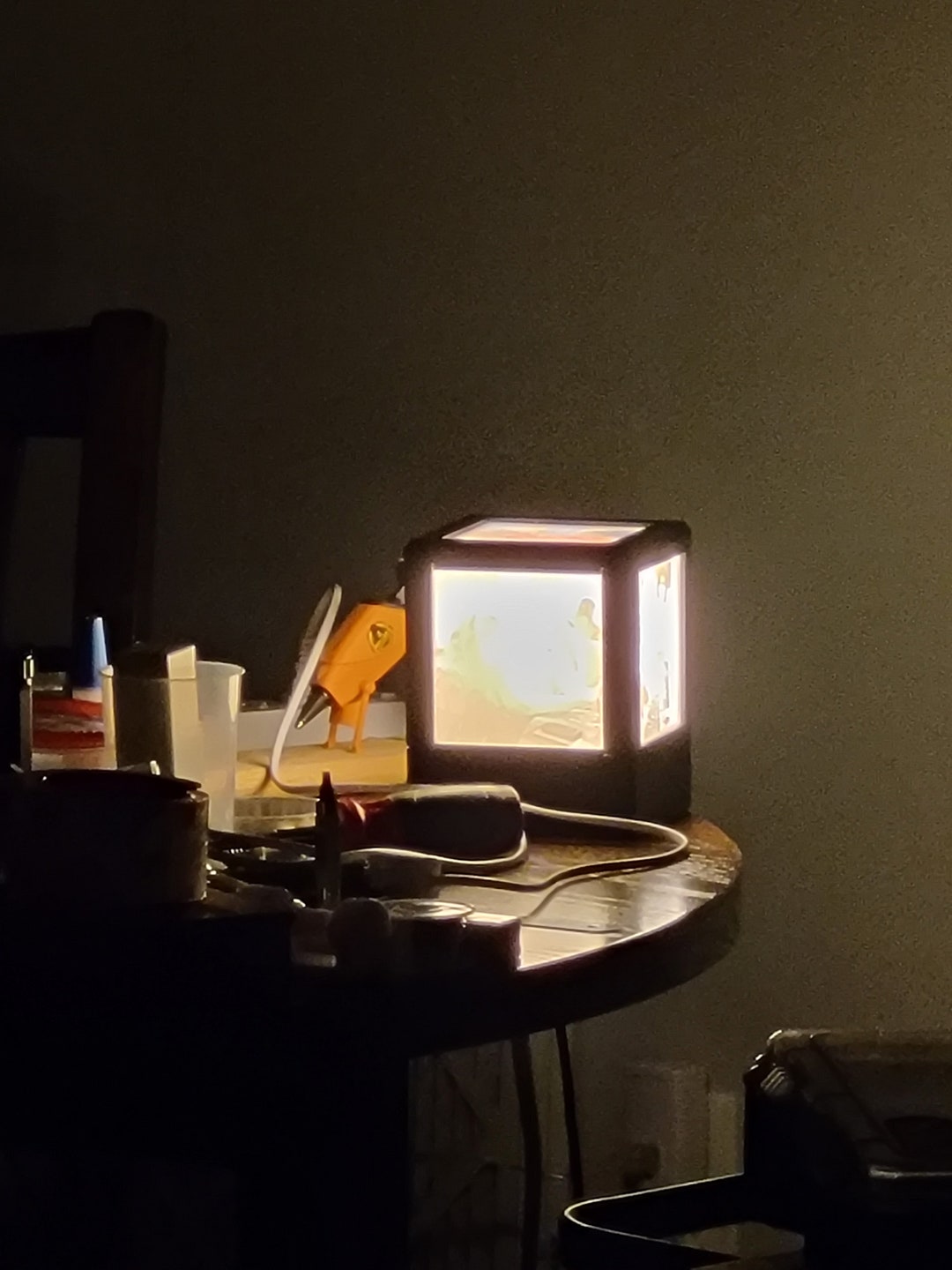 CUBELL120V-C 5 Color Panel Lithophane Lamp - Etsy