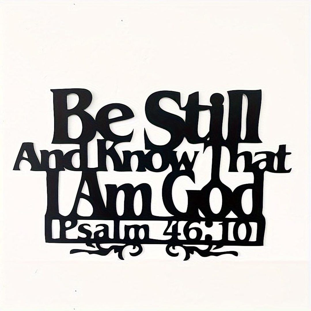 Psalm 46:10 Metal Bible Verse, Christian Home Decor, Christian Gift ...