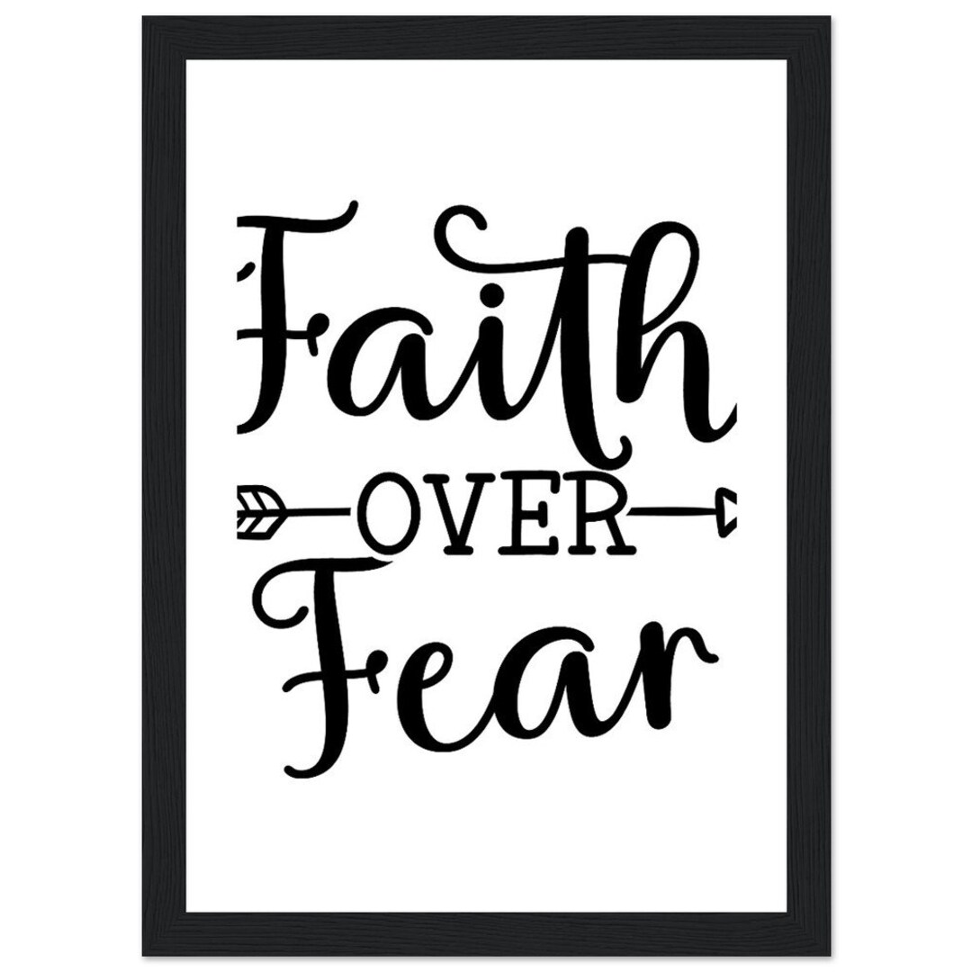 Faith Over Fear Poster, Wall Art, Home Decor, Poster - Etsy