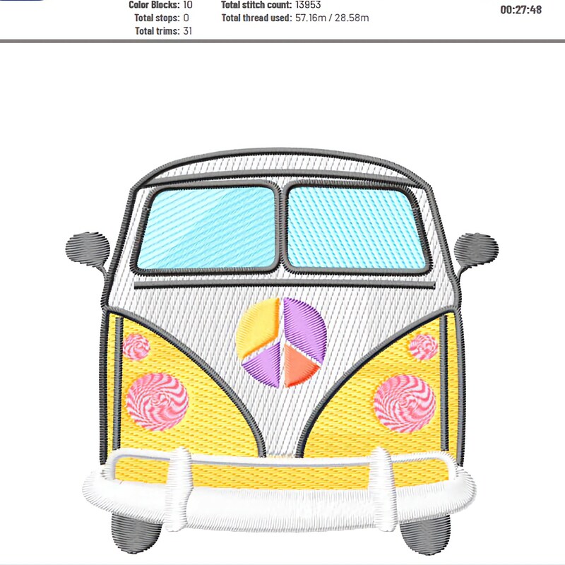 Vw Embroidery - Etsy