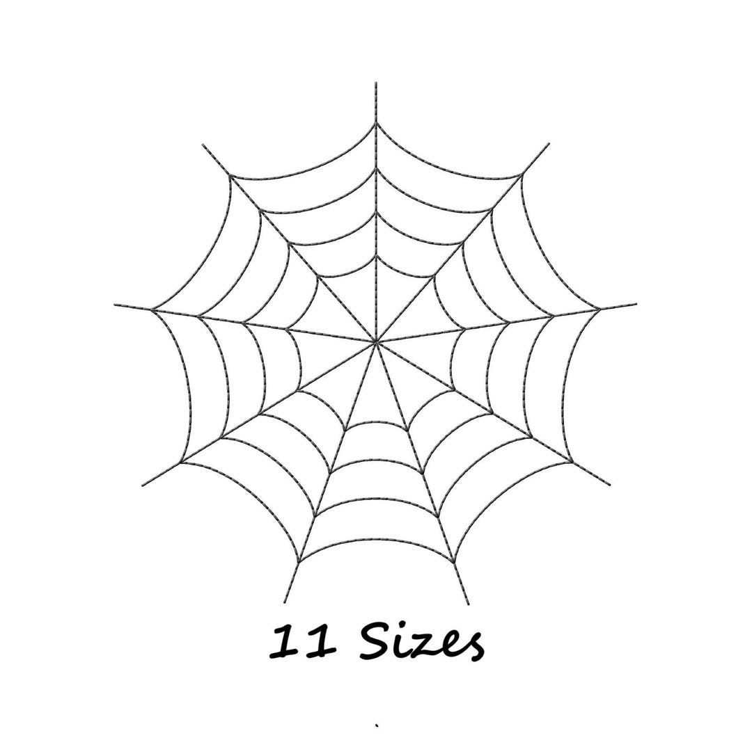 Spiderweb Machine Embroidery Design, Spider Web Embroidery Pattern ...
