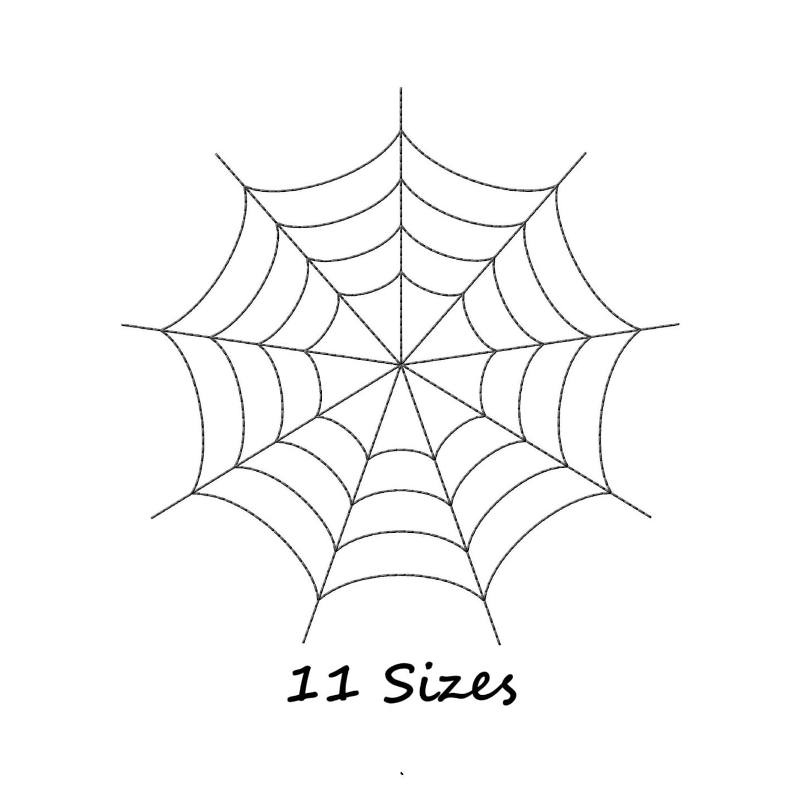 Spiderweb Machine Embroidery Design, Spider Web Embroidery Pattern ...