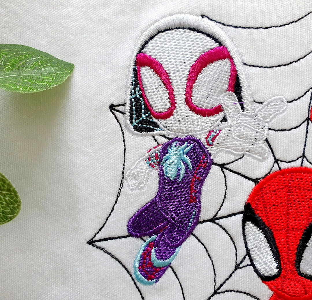 Little Spider Girl Embroidery Design, Spider Machine Embroidery Files ...