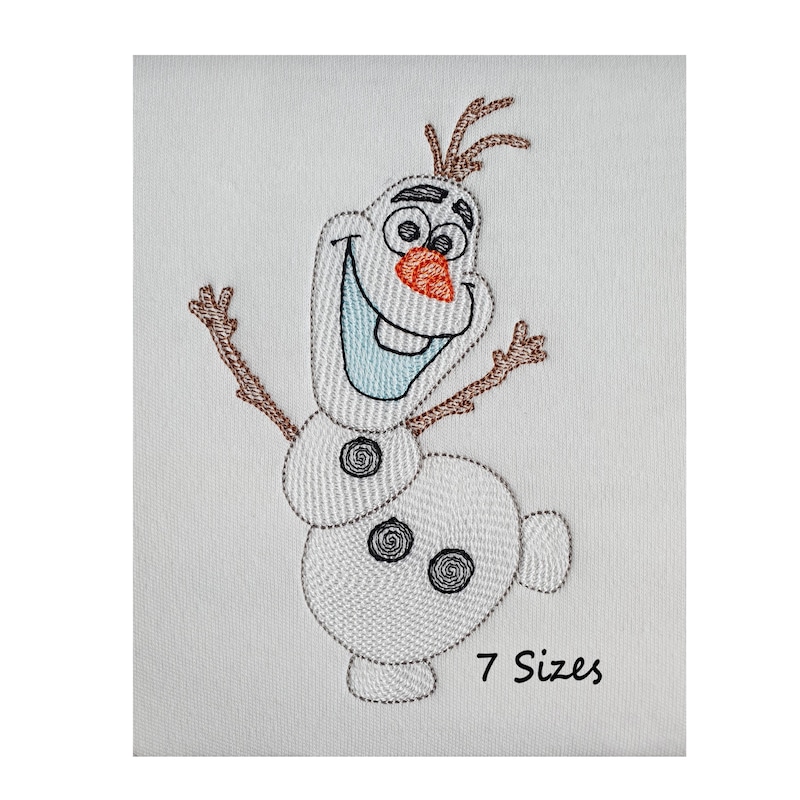 Olaf Applique - Etsy