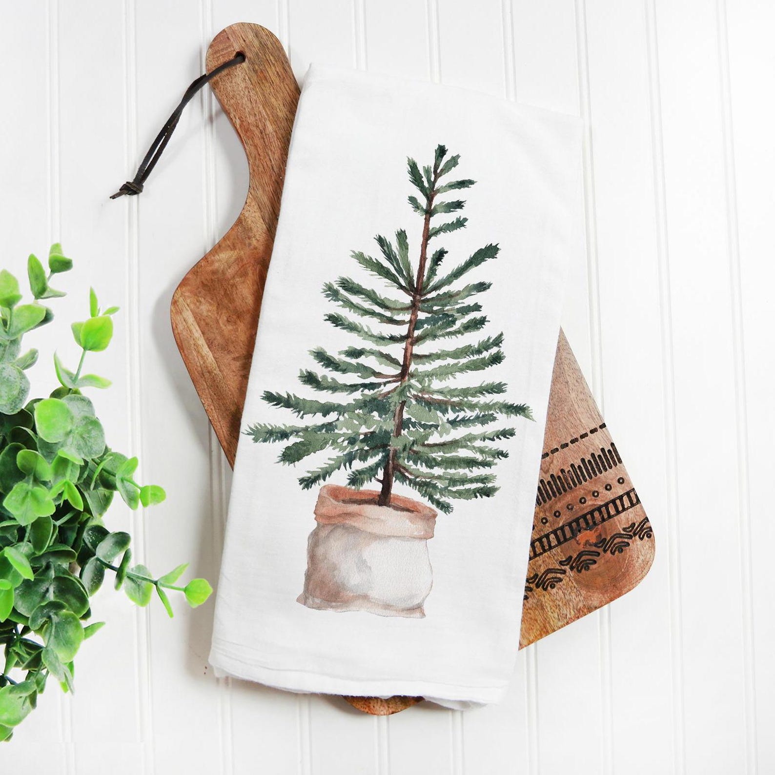 Christmas Small Christmas Tree Kitchen Towel - Etsy