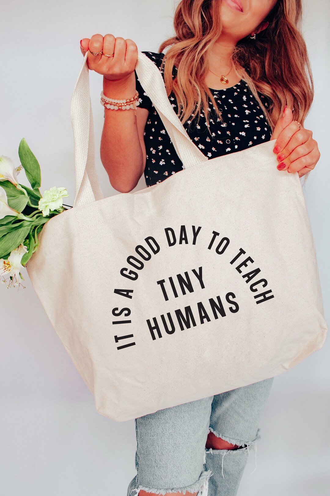 It is a Good Day to Teach Tiny Humans Tote Bag With 2 Sizes - Etsy