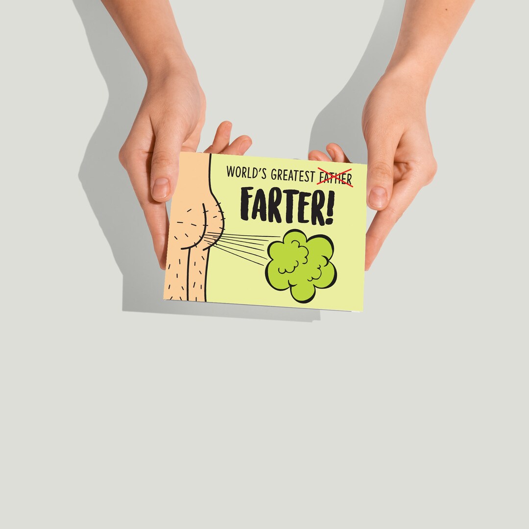 Father's Day Card World's Greatest Father Farter Greeting Card - Etsy