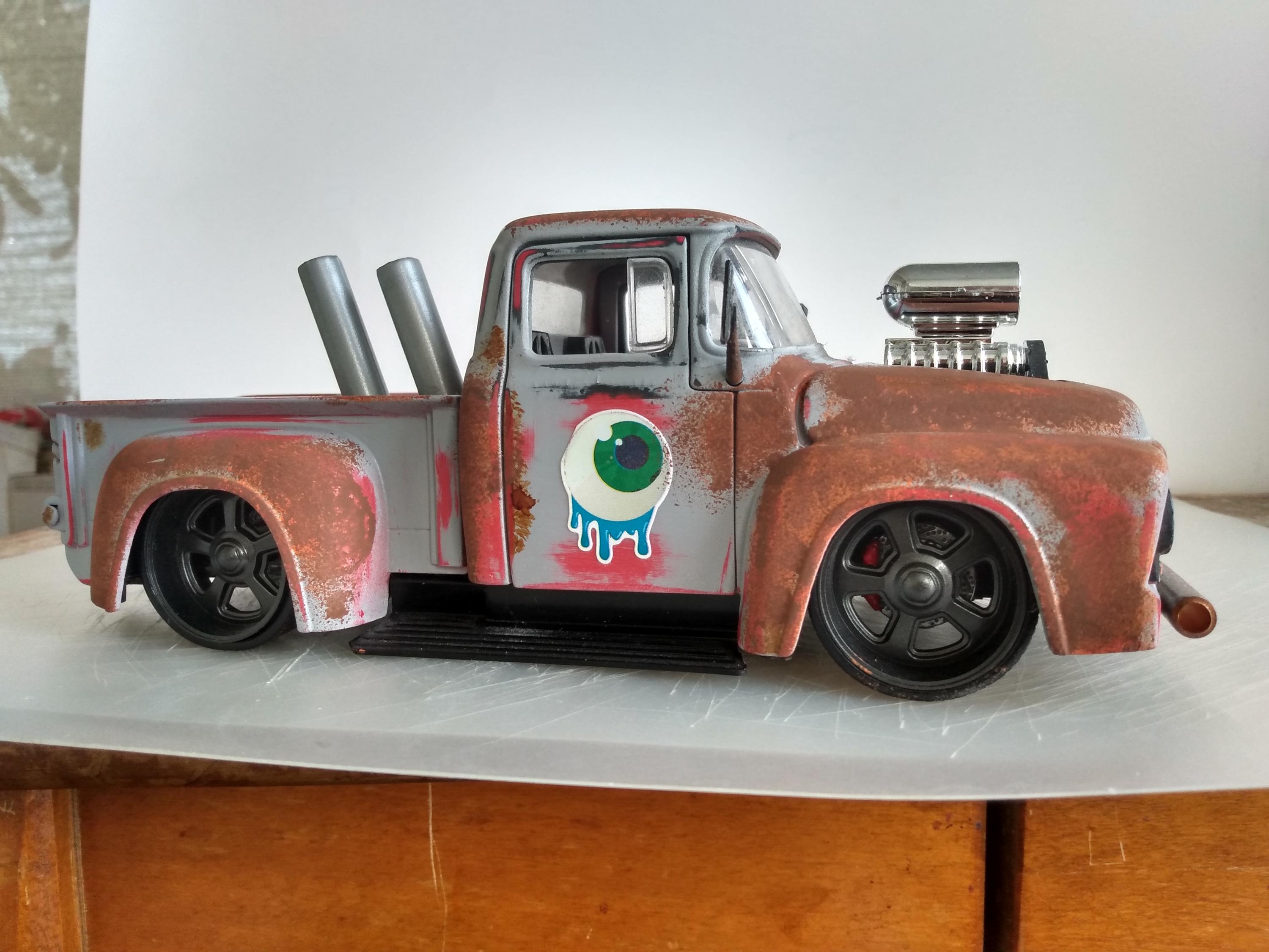1/24 Scale 56 Ford F100. Rat Rod Diecast - Etsy