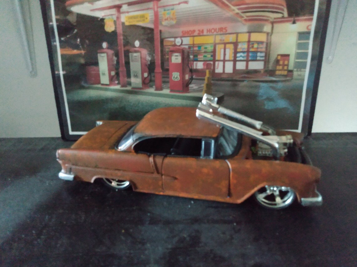 1/24 Scale 55 Chevy Rat Rod Diecast - Etsy