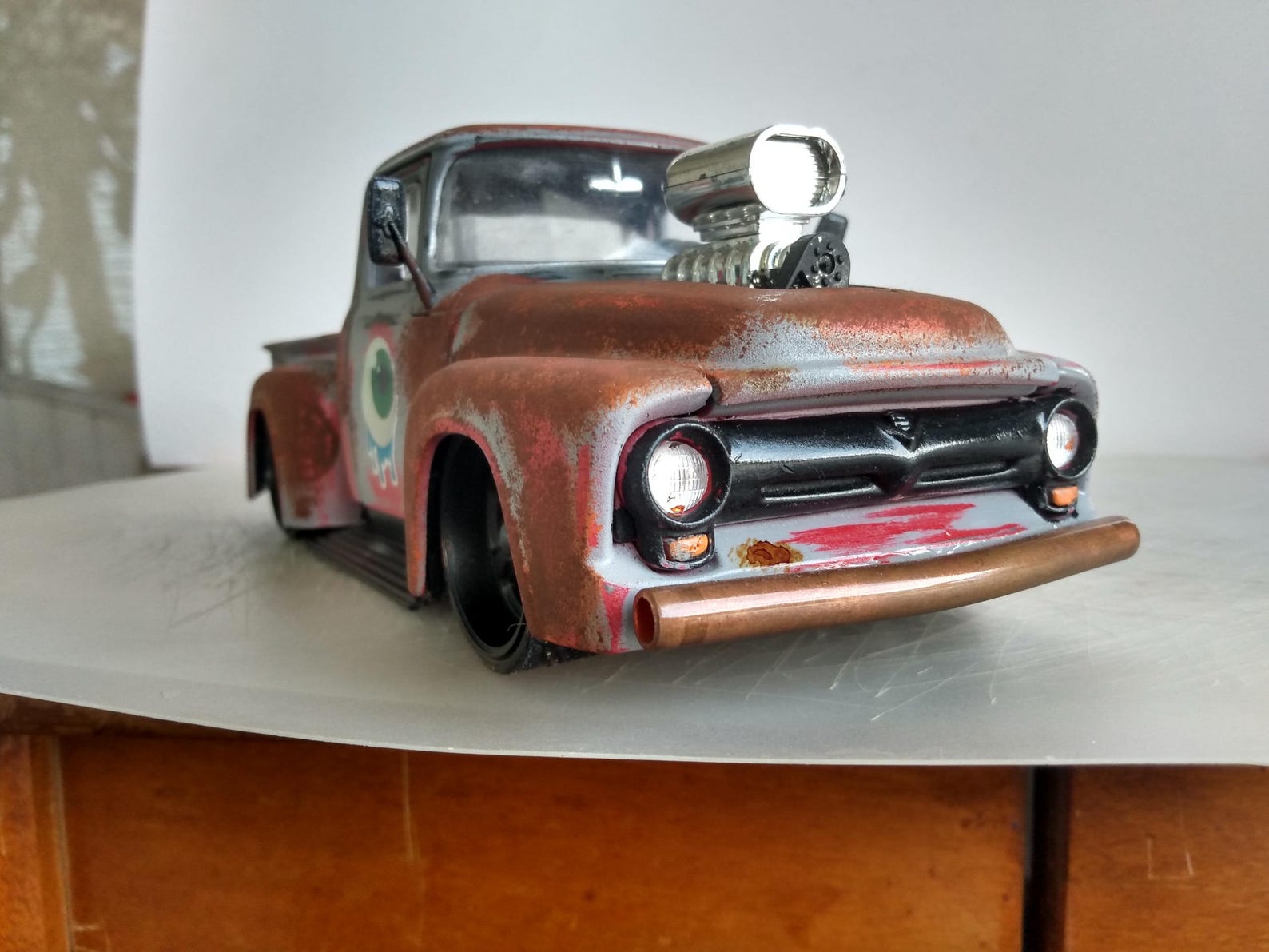 1/24 Scale 56 Ford F100. Rat Rod Diecast - Etsy