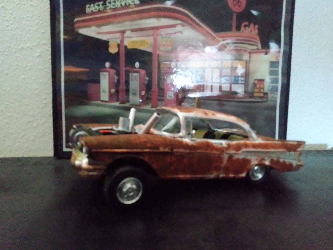 1/25 Scale 57 Chevy Diecast Rat Rod - Etsy