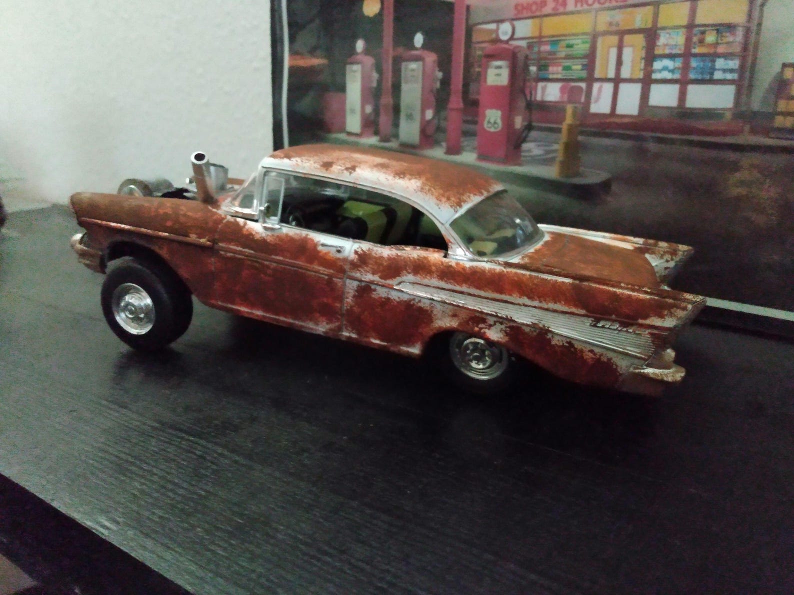 1/25 Scale 57 Chevy Diecast Rat Rod - Etsy