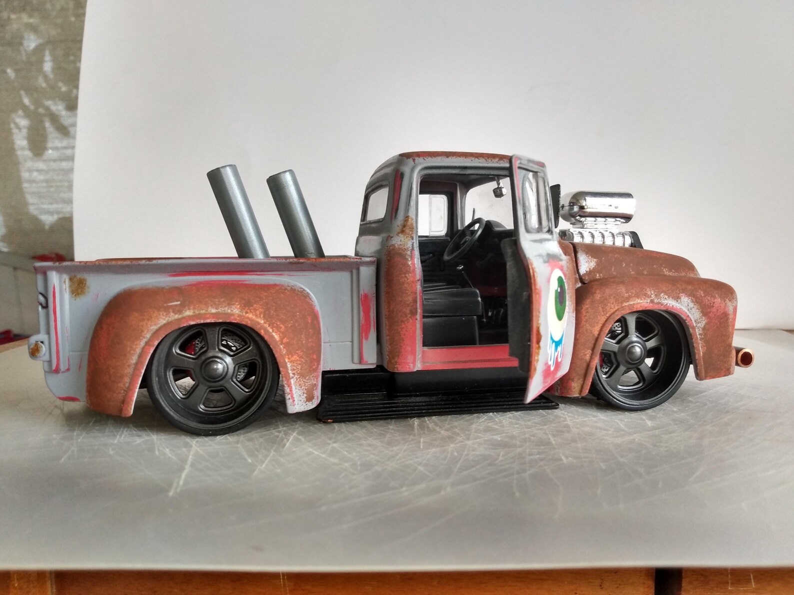 1/24 Scale 56 Ford F100. Rat Rod Diecast - Etsy