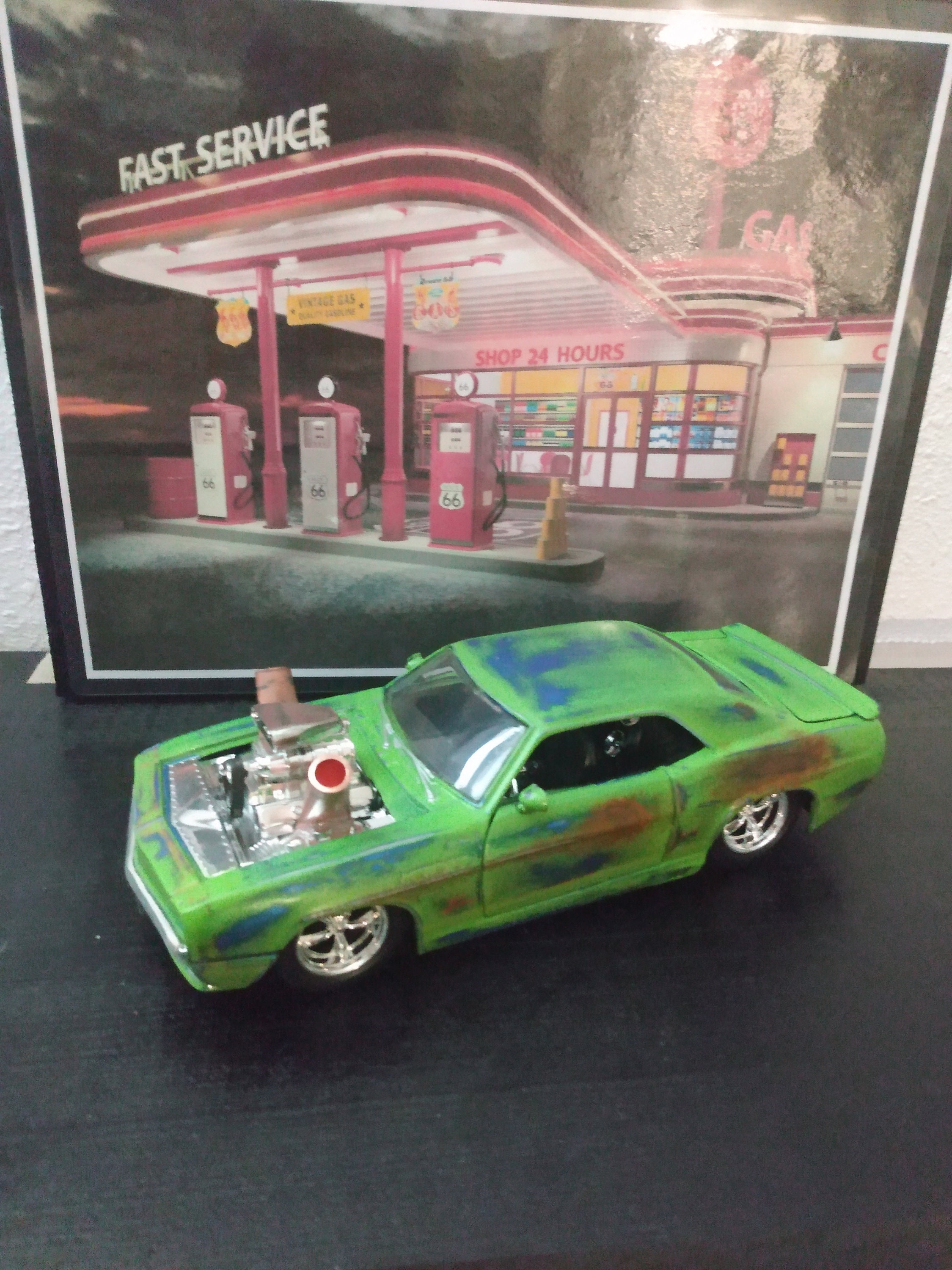 1/24 Scale 69 Camaro Rat Rod Diecast - Etsy