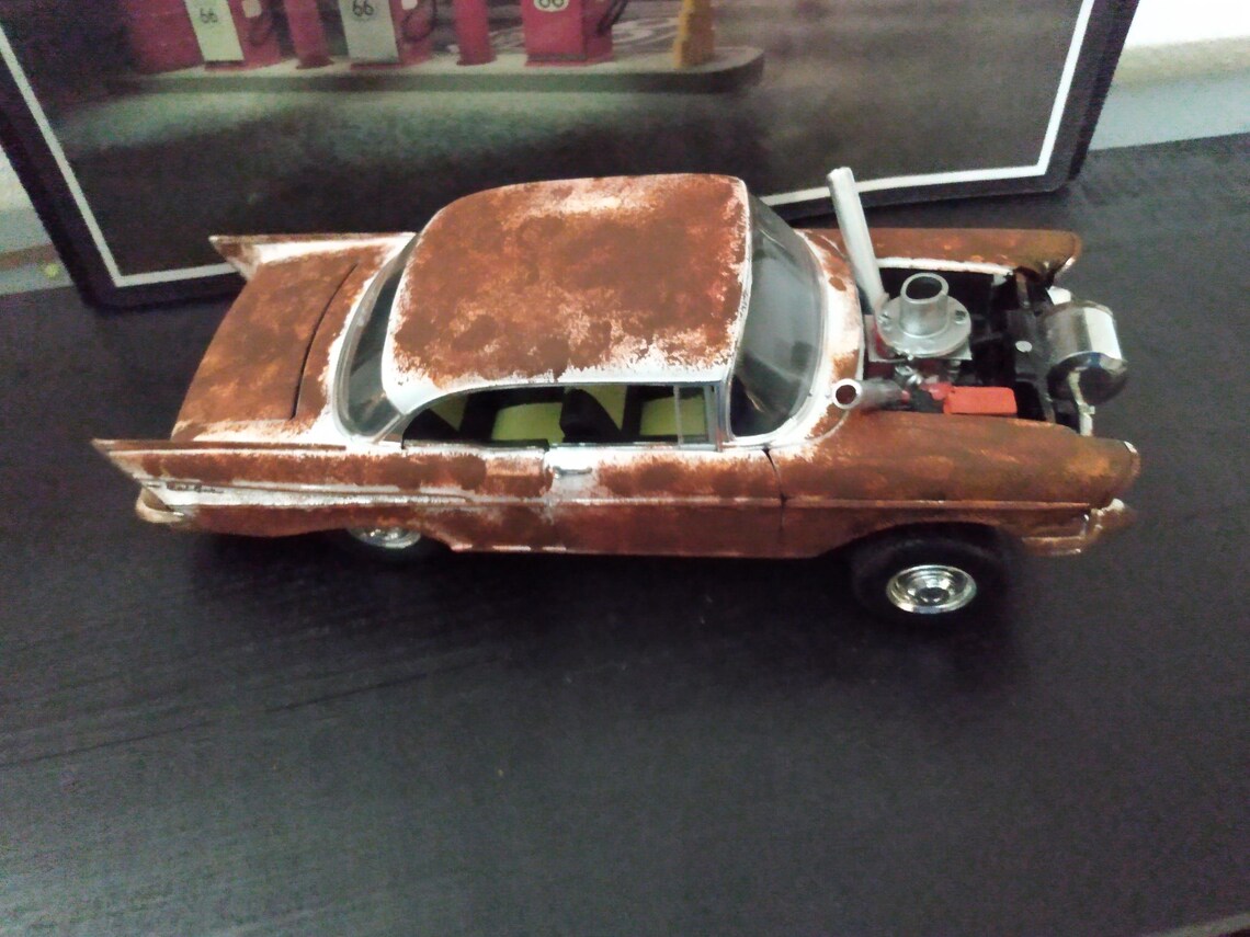 1/25 Scale 57 Chevy Diecast Rat Rod - Etsy