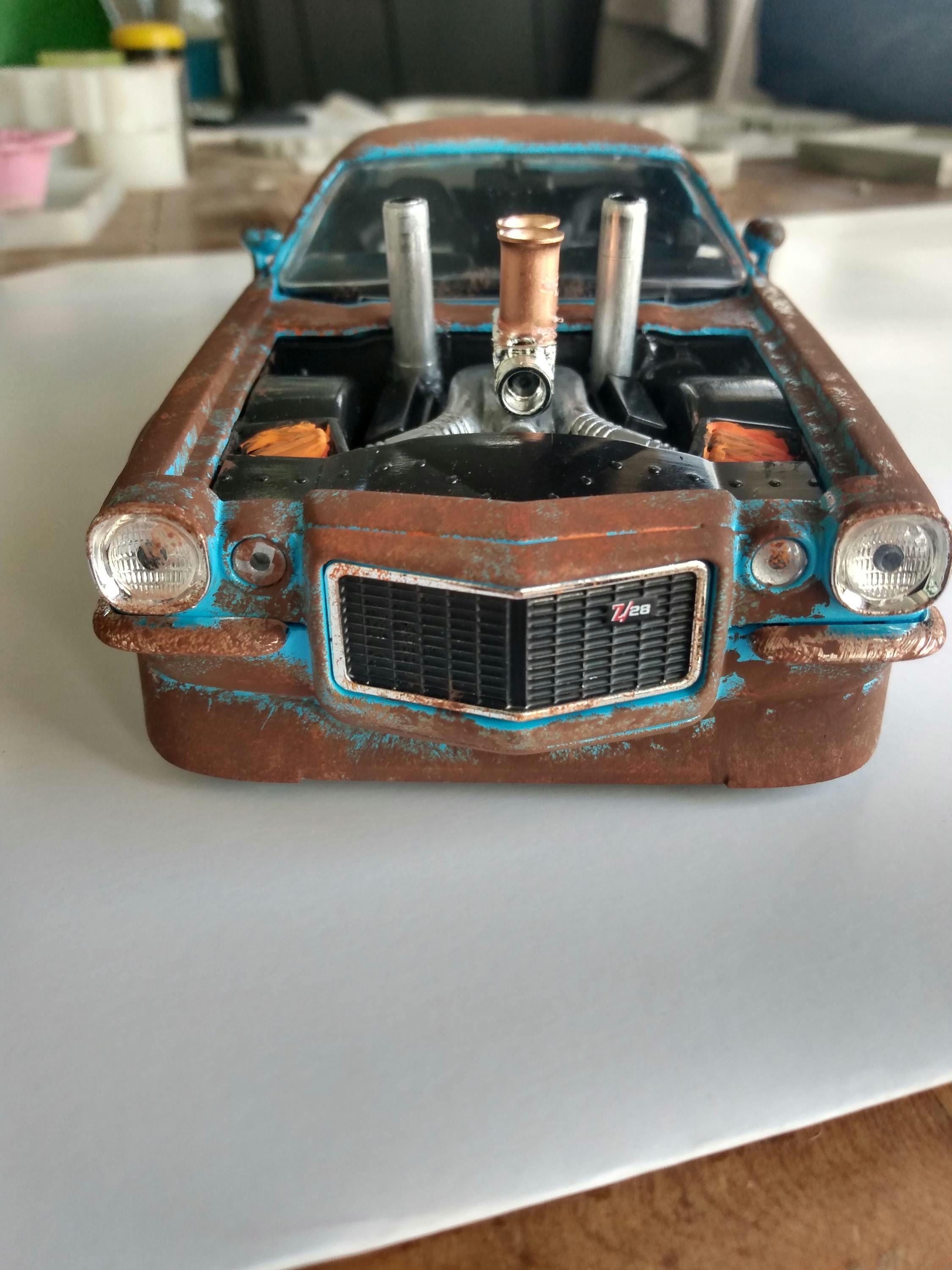 1/24 Scale 1971 Camaro Rat Rod Rusted Out Diecast - Etsy