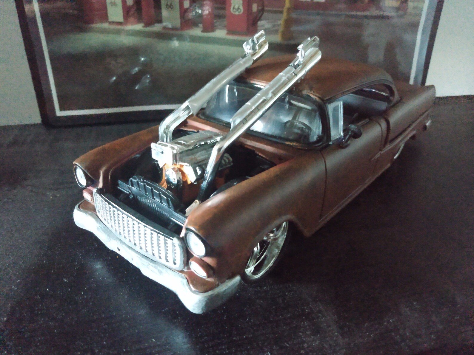 1/24 Scale 55 Chevy Rat Rod Diecast - Etsy