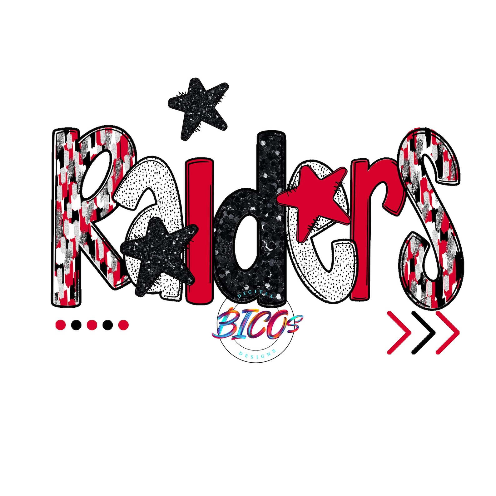 Raiders Scrape Letters, Red, High Res PNG, Design Only mockup Visual ...