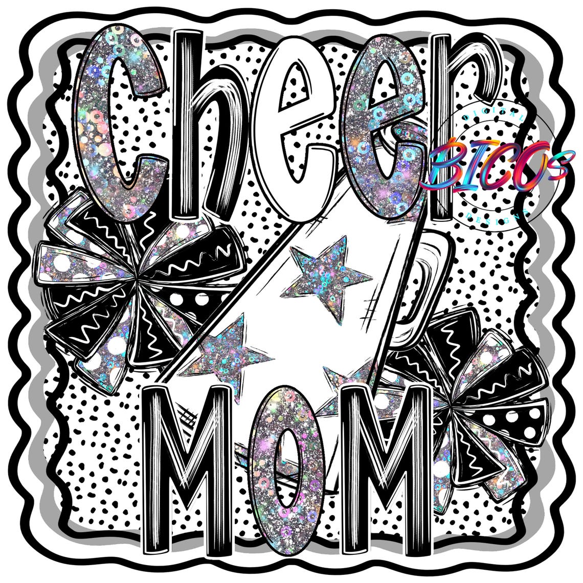 Cheer Mom PNG, Gray, High Resolution Mockup Visual Purpose Only ...