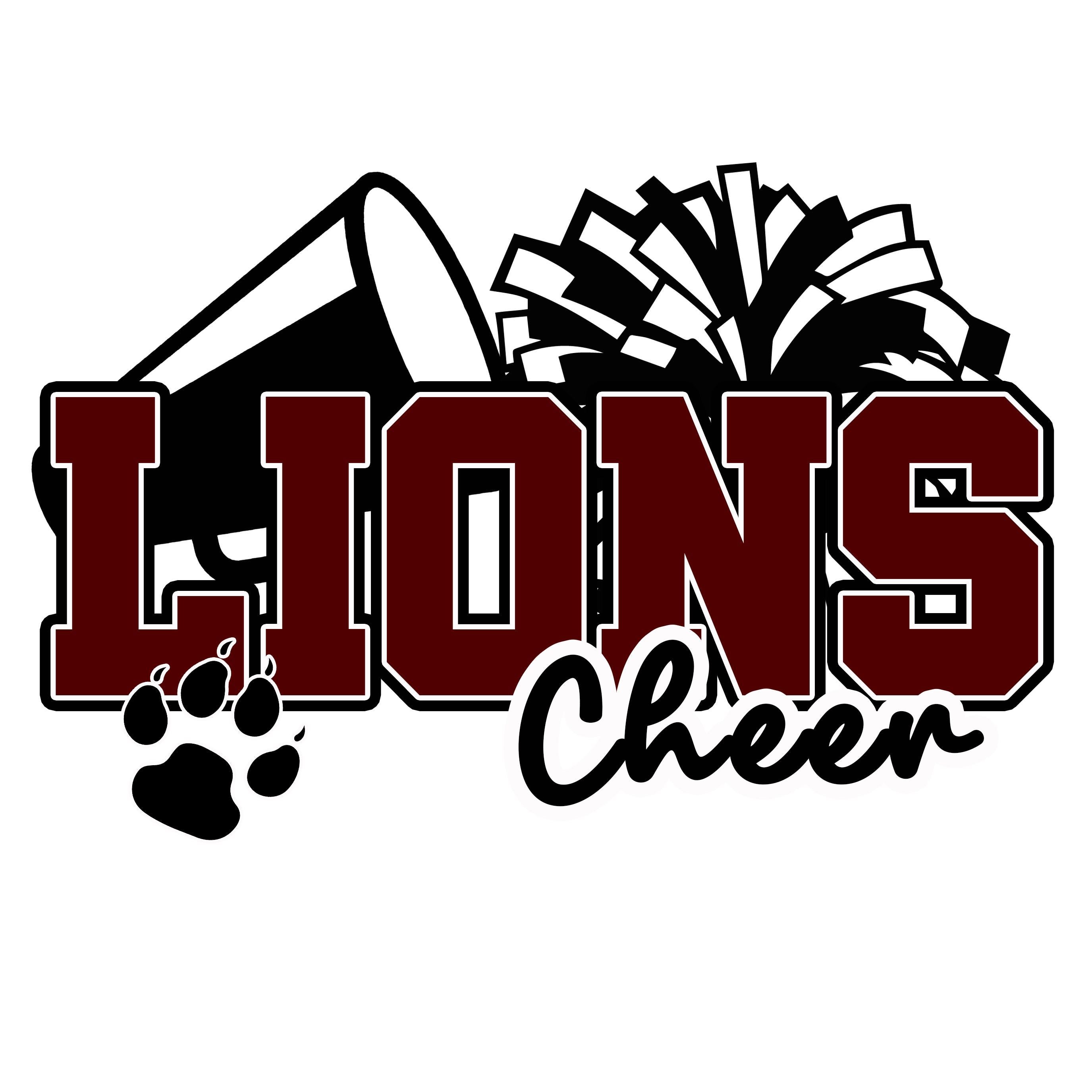 Lions Cheer, Maroon, High Resolution PNG,300DPI Design Only **mockup ...